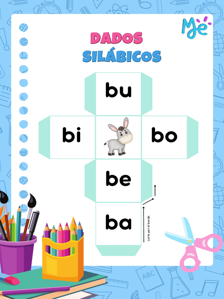 Dados De Silabas Simples Para Imprimir Pdf