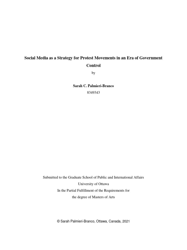 2021 Palmieri Branco, Sarah 8349343 | PDF | Social Media | Popular ...