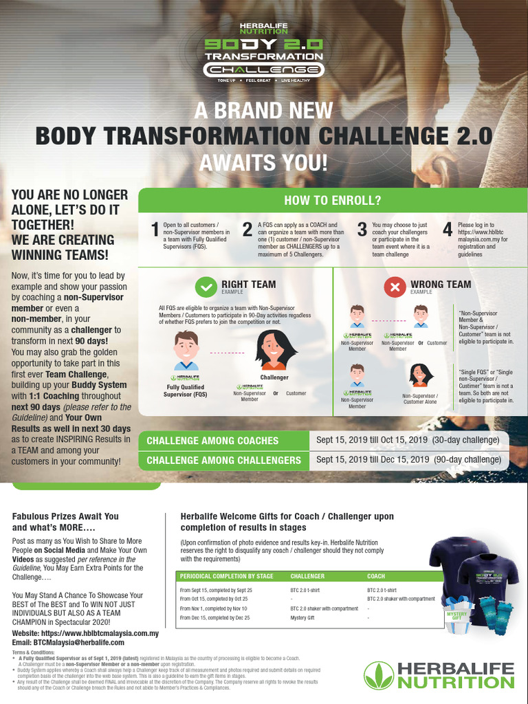 Body Transformation Challenge Flyer EN | PDF
