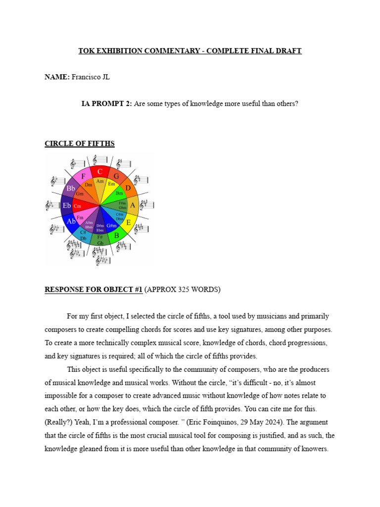 TOK EXHIBITION | Download Free PDF | Knowledge | Cognitive Science