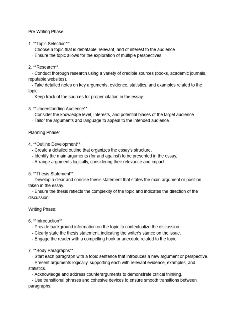 Discursive Essay Writing Guide | PDF | Essays | Argument