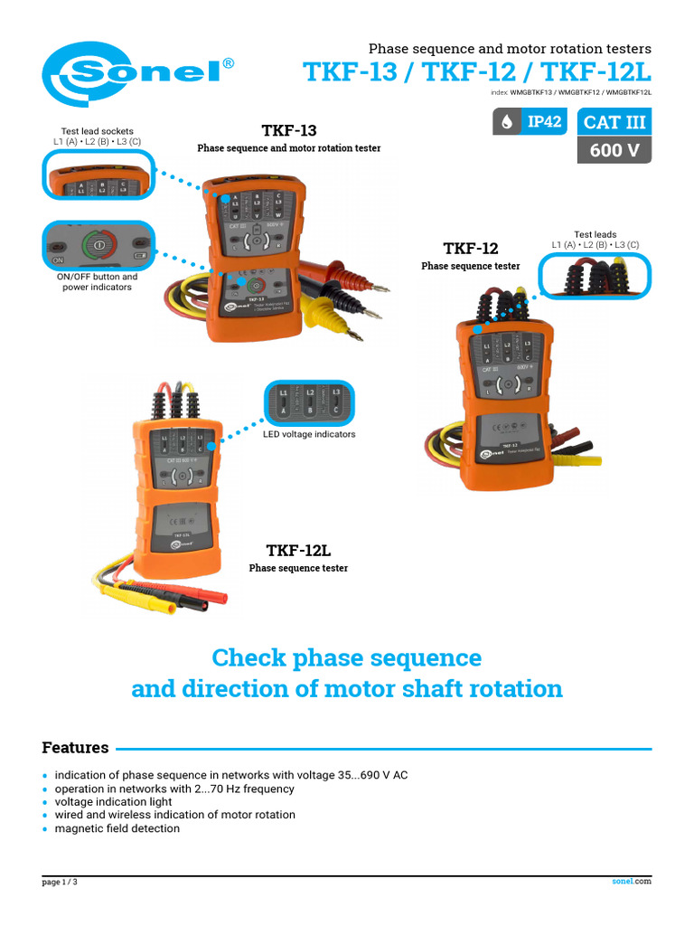 TKF 12L | PDF | Alternating Current | Ac Power Plugs And Sockets