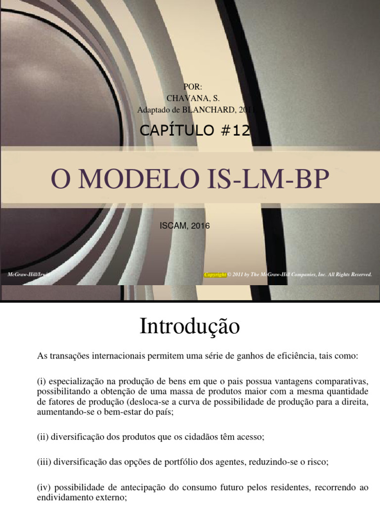 Is LM BP - Blanchard | PDF | Taxa de câmbio | Moeda