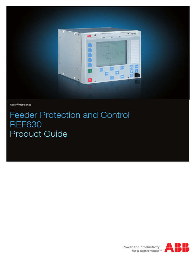 REF630 PG 756380 ENa | PDF | Power Supply | Power Engineering