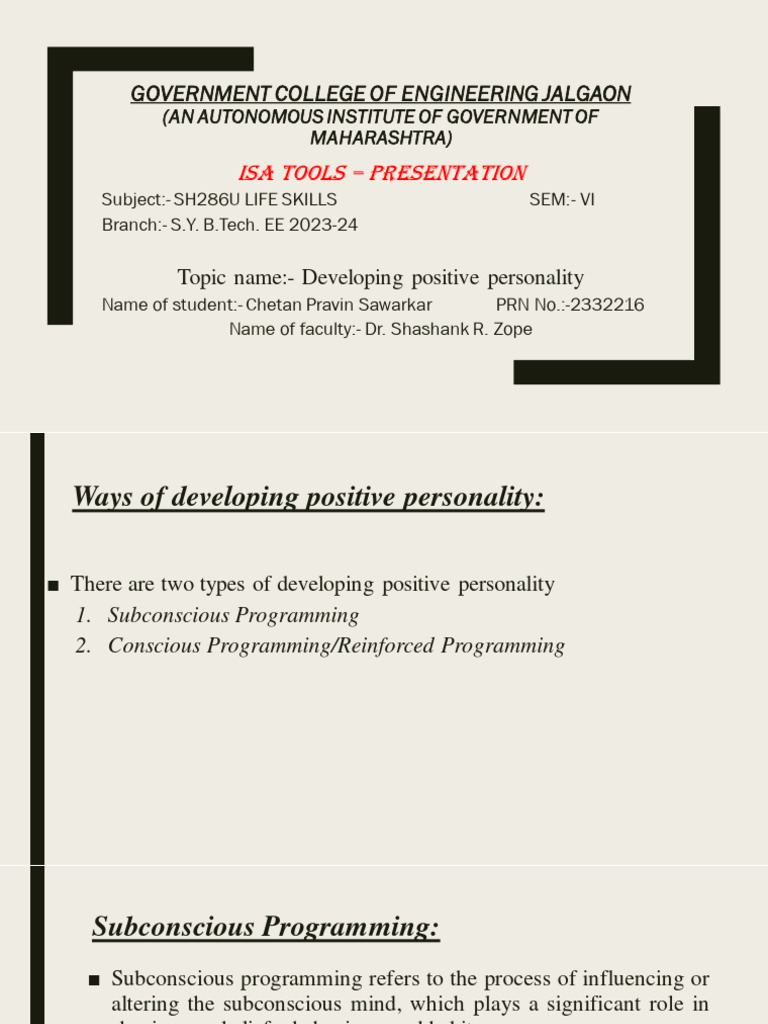 Ls Isa Presentation Pdf Consciousness Meditation