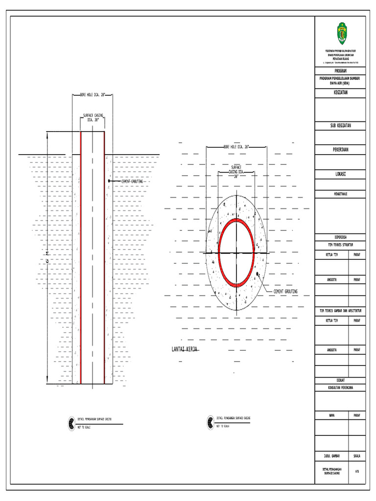 Gambar Desain Sumur Dan WTP-2 | PDF