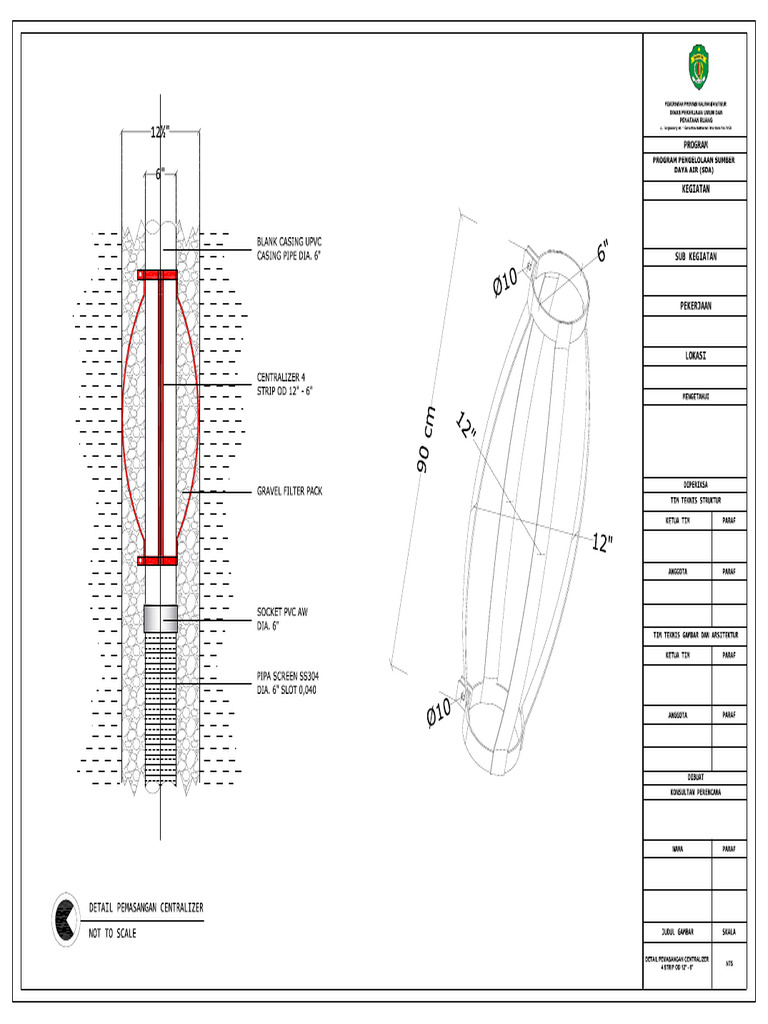 Gambar Desain Sumur Dan WTP-6 | PDF