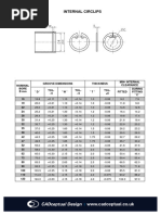 Standard Internal Circlips - DIN 472 Metric | PDF | Manufactured Goods