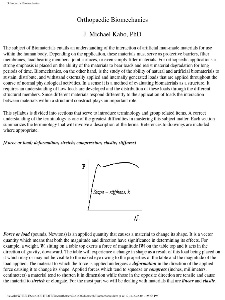 1.BIOMECHANIC KABO | PDF | Deformation (Engineering) | Yield (Engineering)