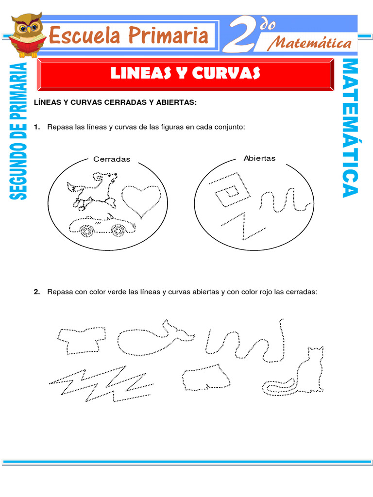 Lineas-y-Curvas-para-Segundo-de-Primaria | PDF | Color | Rectángulo