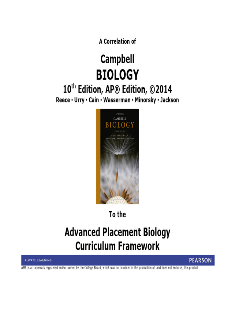 AP - Campbell Bio 10e Comprehensive - 20141 | PDF | Life | Evolution