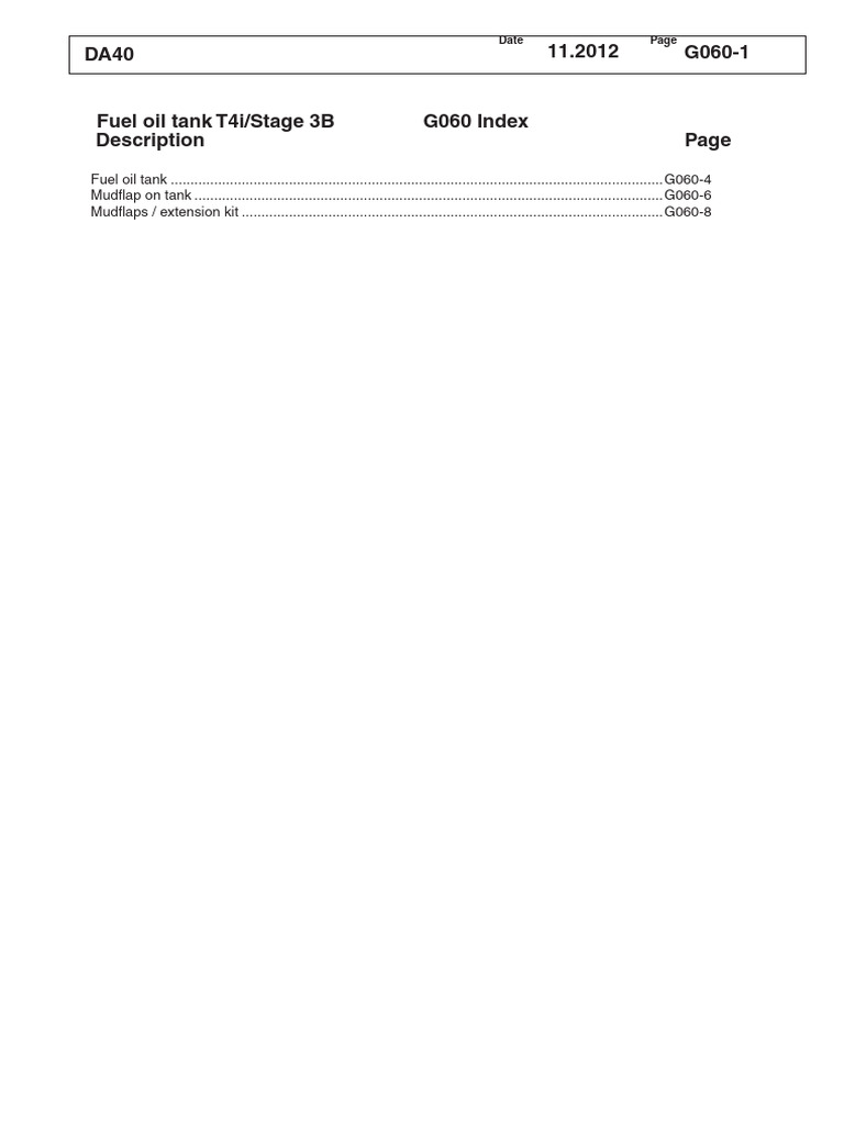G060 - Fuel Oil Tank Tier4i-Stage 3B | PDF