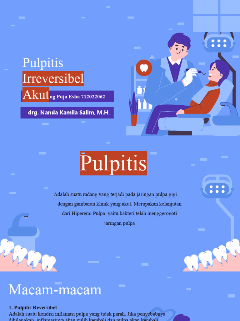 Pulpitis Irreversibel: Diagnosis dan Perawatan | PDF