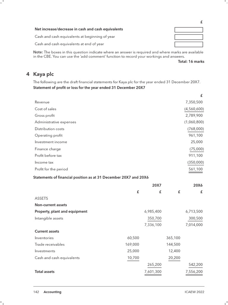 Cash Flow Question | PDF | Fixed Asset | Investing