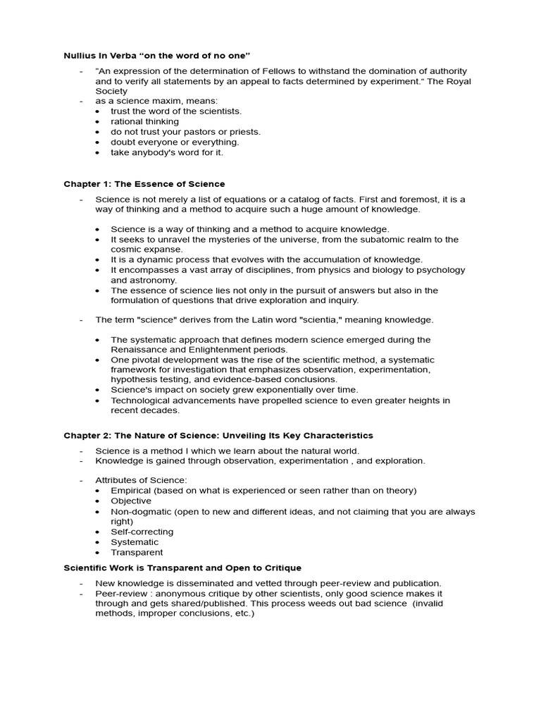 STS 1 | PDF | Science | Experiment