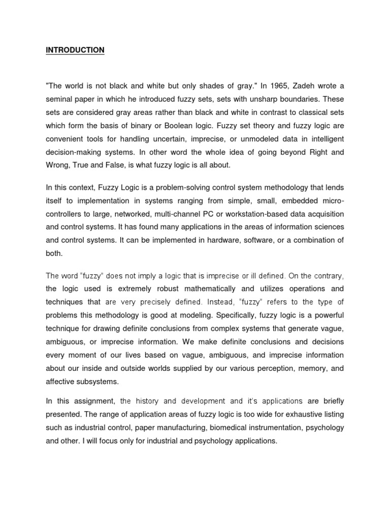 Assignment 1 Artificial Intelligence Pdf Fuzzy Logic Logic