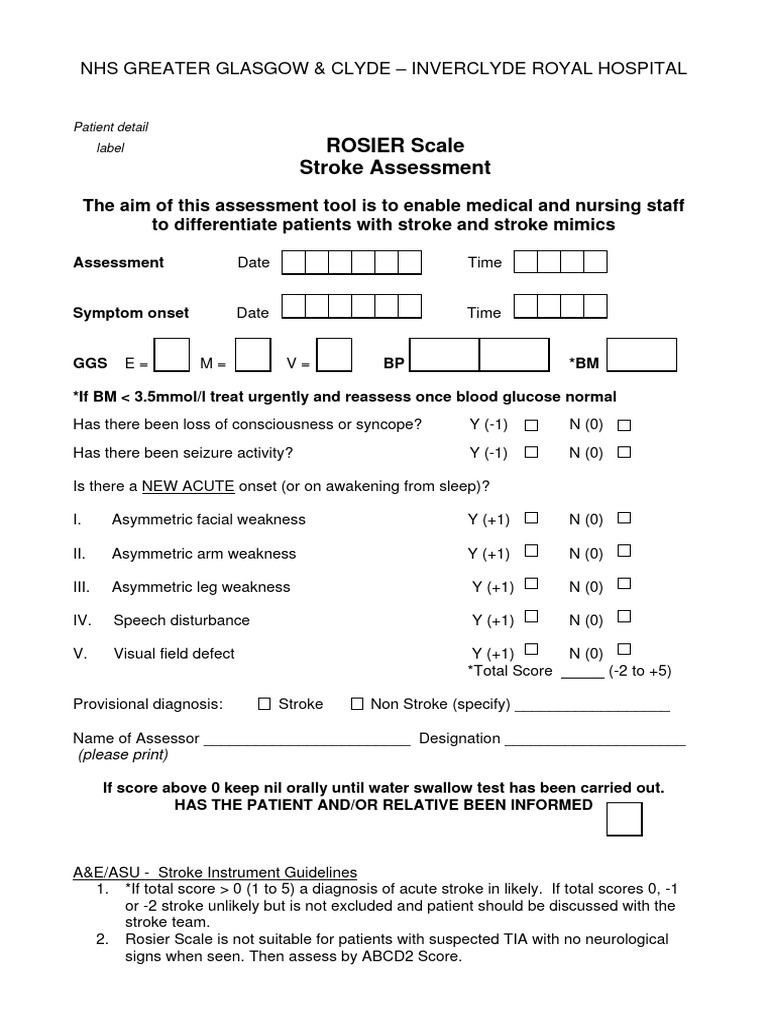 Rosier Scale | PDF | Science & Mathematics