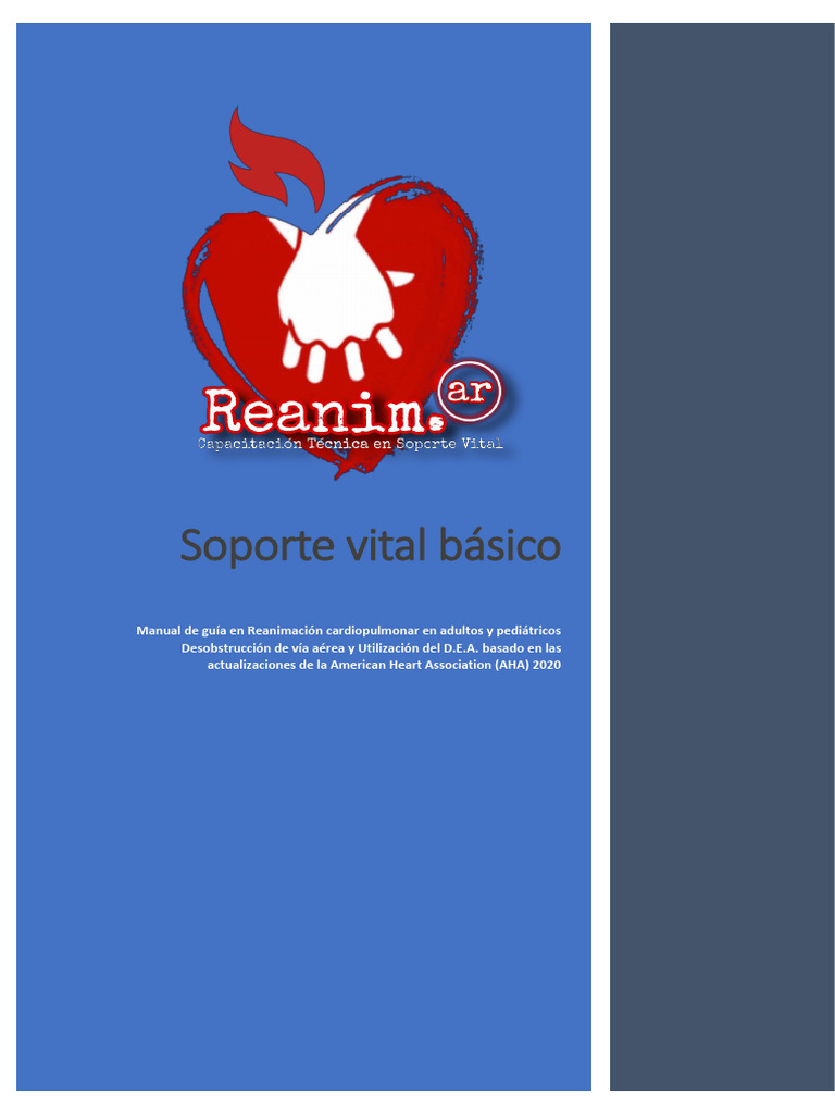 Manual en Soporte Vital Básico Reanim - Ar | PDF | Reanimación ...