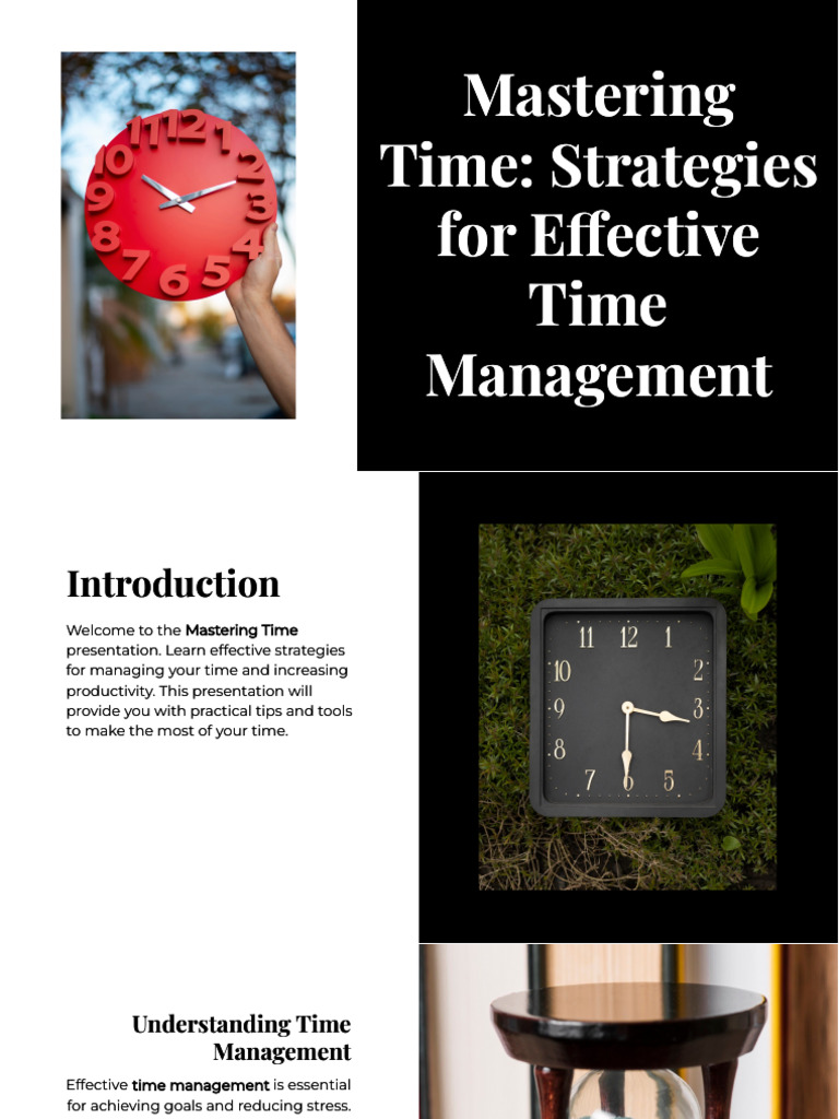 Effective Time Management Strategies | PDF | Time Management ...