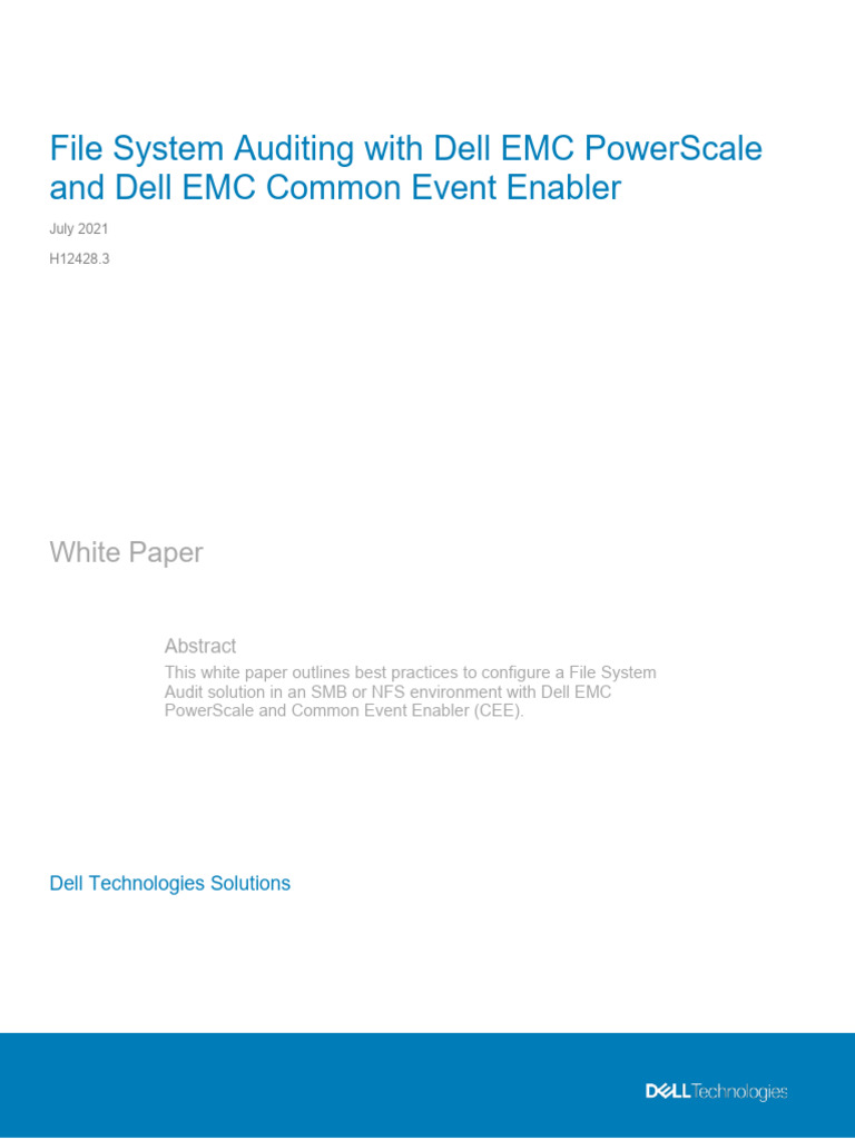 h12428-wp-best-practice-guide-isilon-file-system-auditing | Download ... h12428-wp-best-practice-guide-isilon-file-system-auditing | Download ...