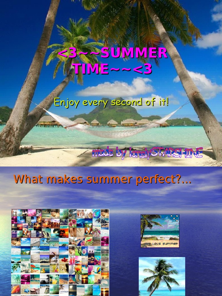 Perfect Summer Vibes and Enjoyment | PDF