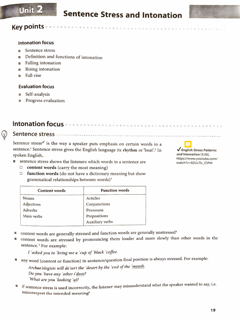 Sentence Stress and Intonation | PDF | Stress (Linguistics) | Question