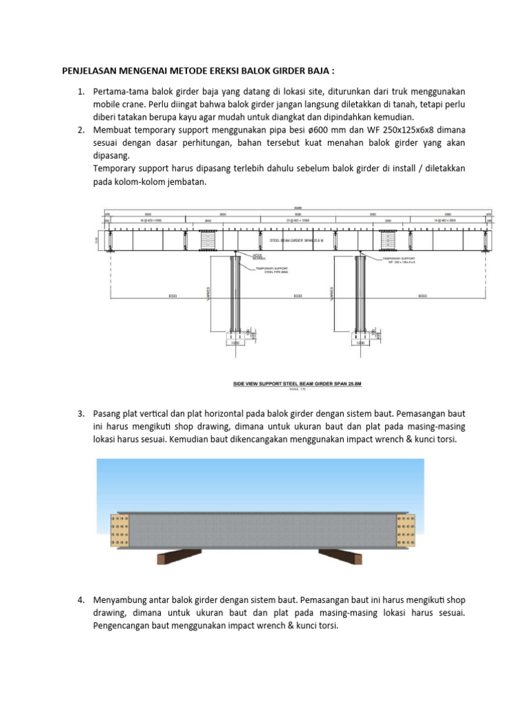 Penjelasan Mengenai Metode Ereksi Baja | PDF