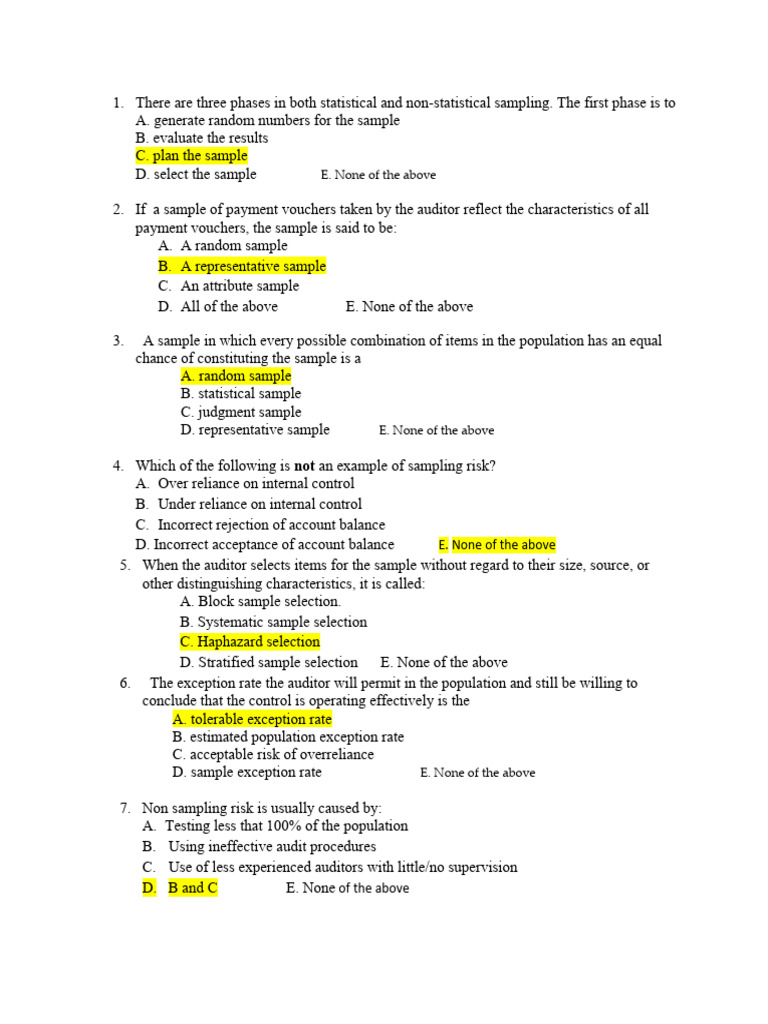 13.auditing II 50 Q | PDF | Debits And Credits | Inventory