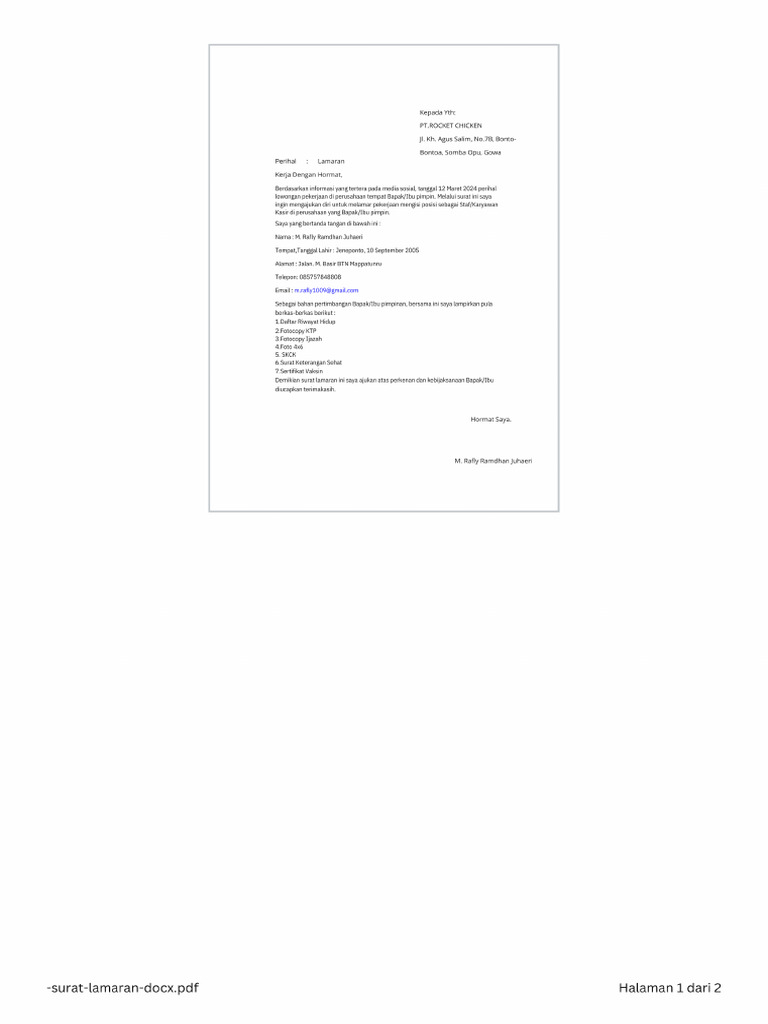 Surat-Lamaran-Docx - PDF 20240426 201000 0000 | PDF