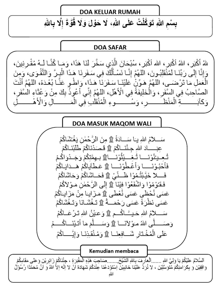 Doa Ziarah Wali | PDF