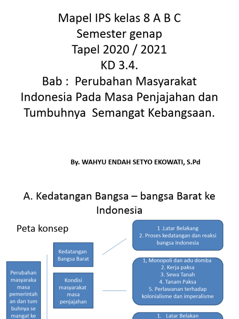 Mapel IPS Kelas 8 A B C | PDF