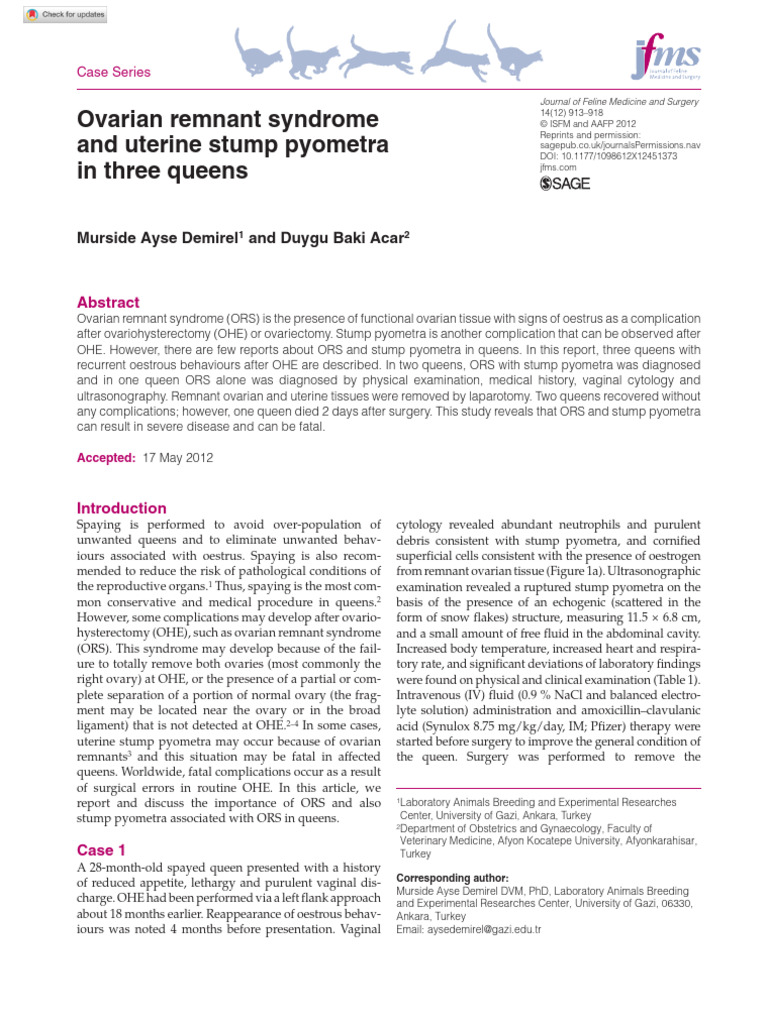 Stump Pyrometers Dogs | PDF | Ovarian Cancer | Alanine Transaminase