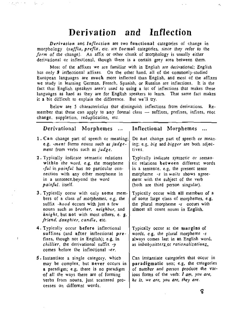 Inflection 123456 | PDF