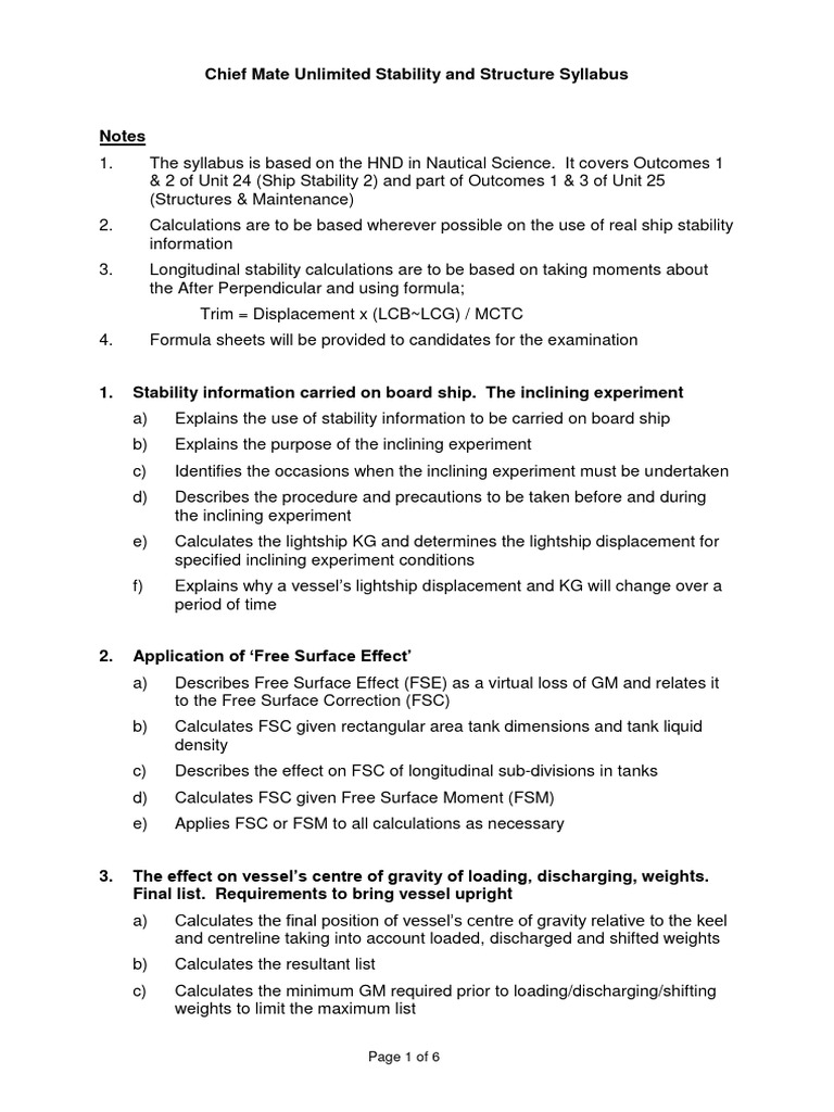 Bahamas Stability-Structure | PDF | Watercraft | Shipping