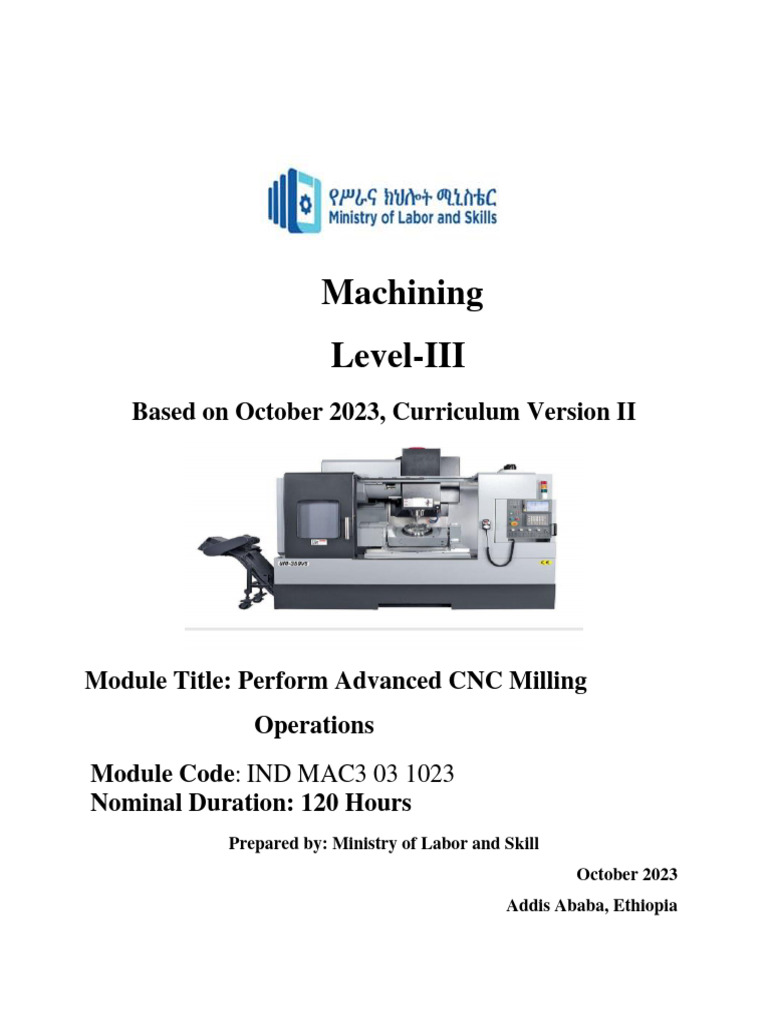 M03 - Advanced CNC Milling | PDF | Engineering Tolerance | Numerical ...
