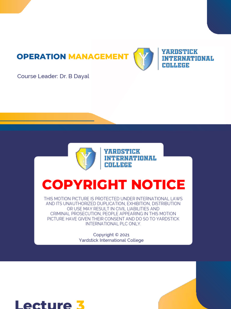 OM CHAPTER (3) | Download Free PDF | Inventory | Production And Manufacturing