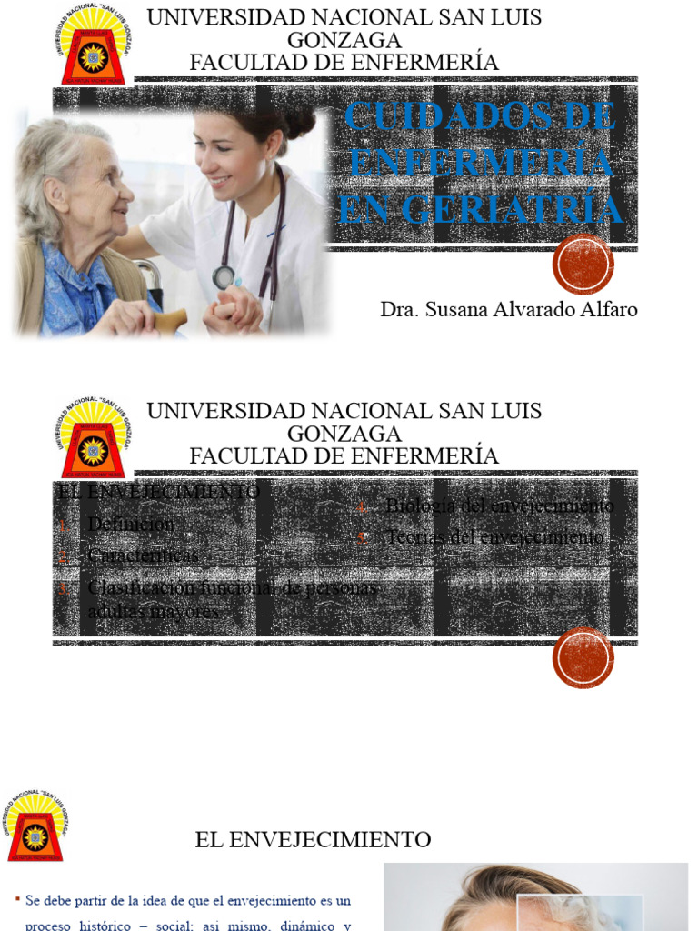 Biologia y Teorias Del Envejecimiento - Clase 1 | PDF | Envejecimiento | Vejez