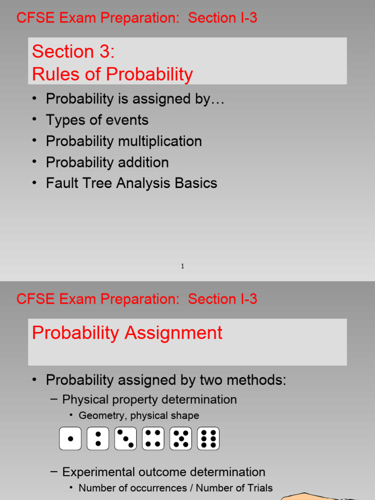 Section I-3 | PDF | Probability