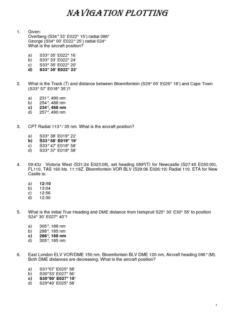 (NAV 5 Plotting | PDF | Avionics | Navigation