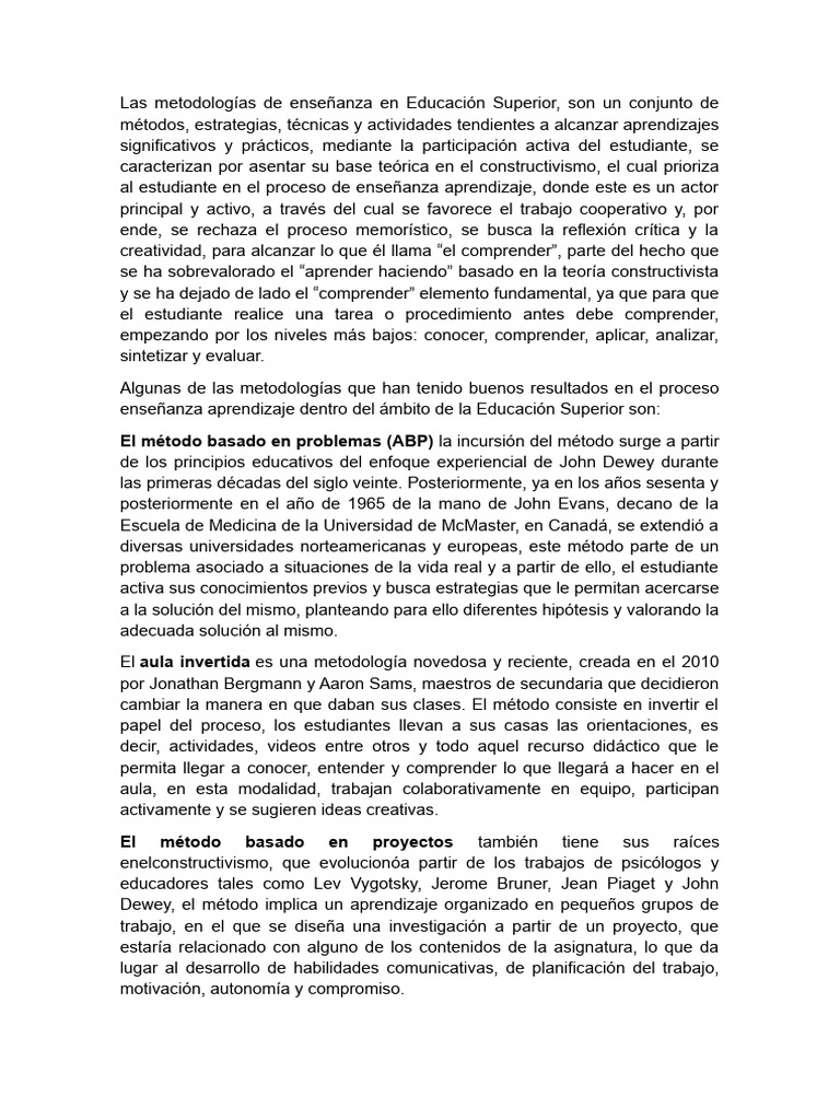 Marco Teorico Aya | PDF | Aprendizaje | Enseñando