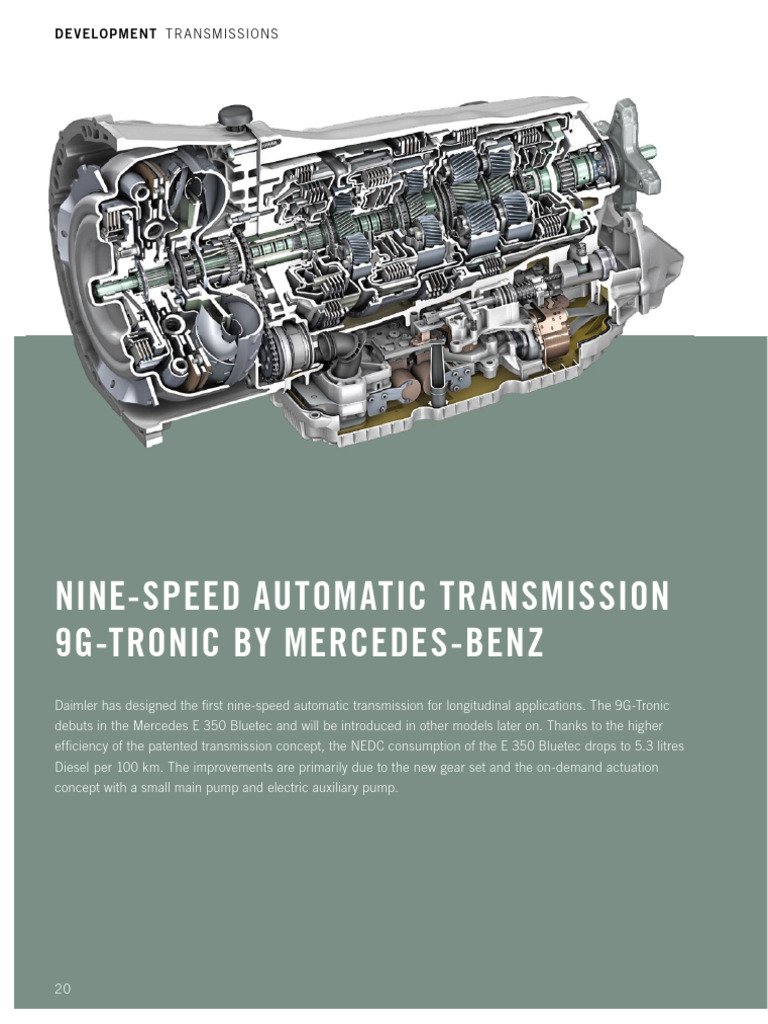 Nine-Speed Automatic Transmission 9G-Tronic | PDF | Automatic ...