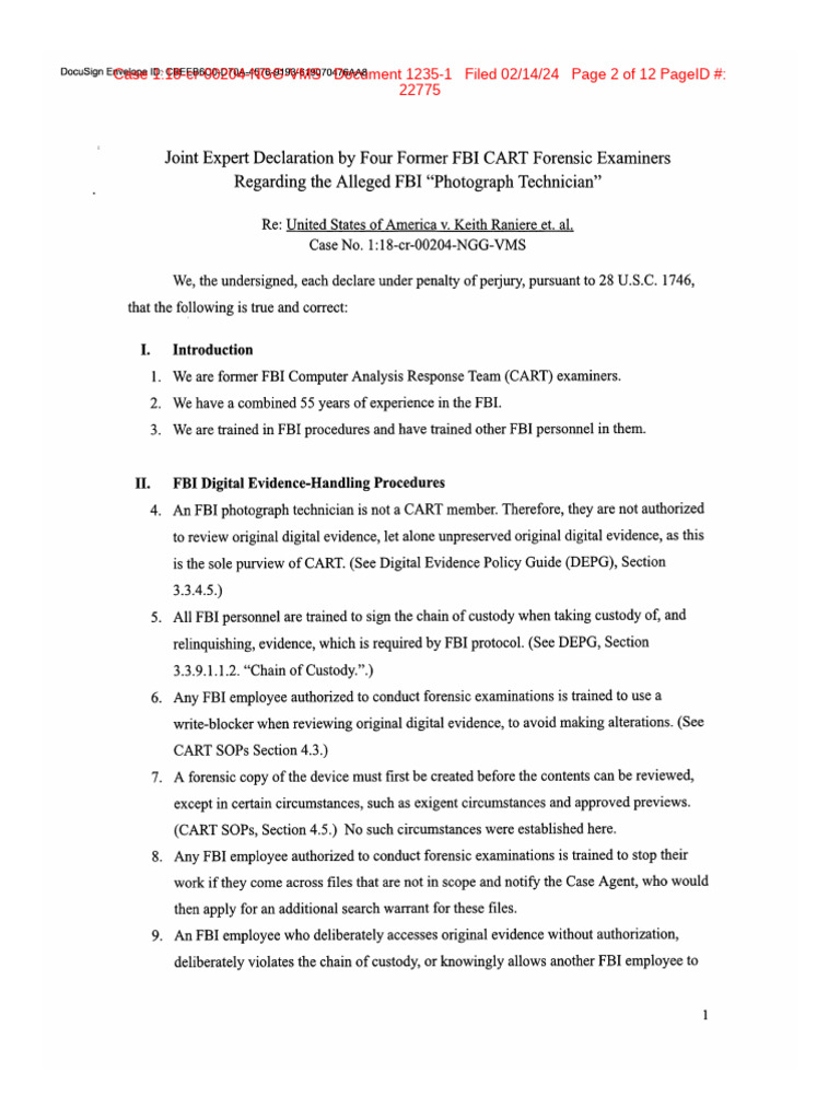 Former FBI Experts Analysis of FBI Misconduct | Download Free PDF ...