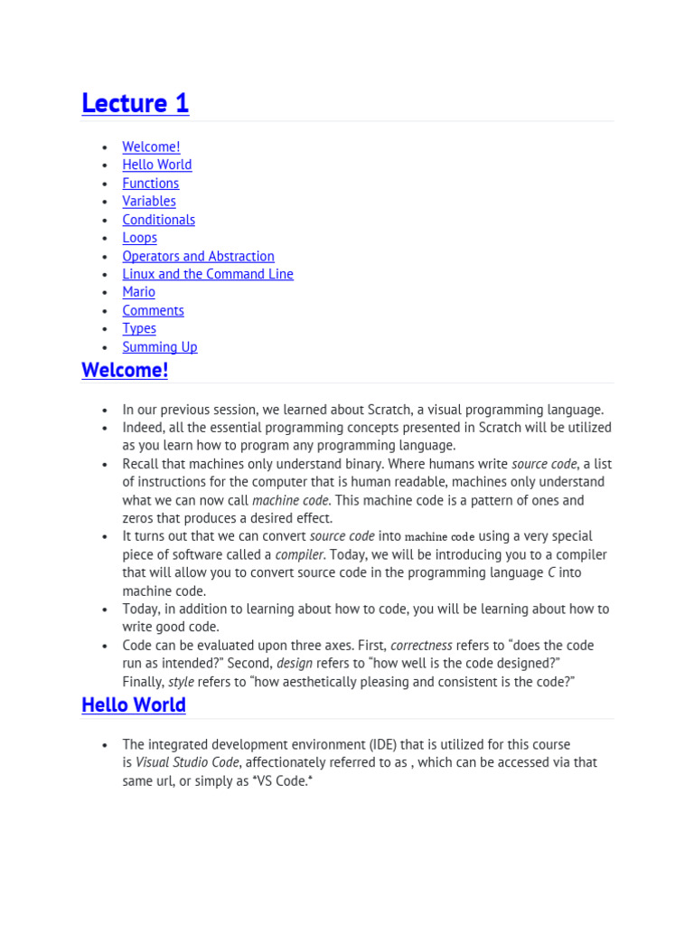Lecture 1 Compiter Science | PDF | Integer (Computer Science ... Lecture 1 Compiter Science | PDF | Integer (Computer Science ...
