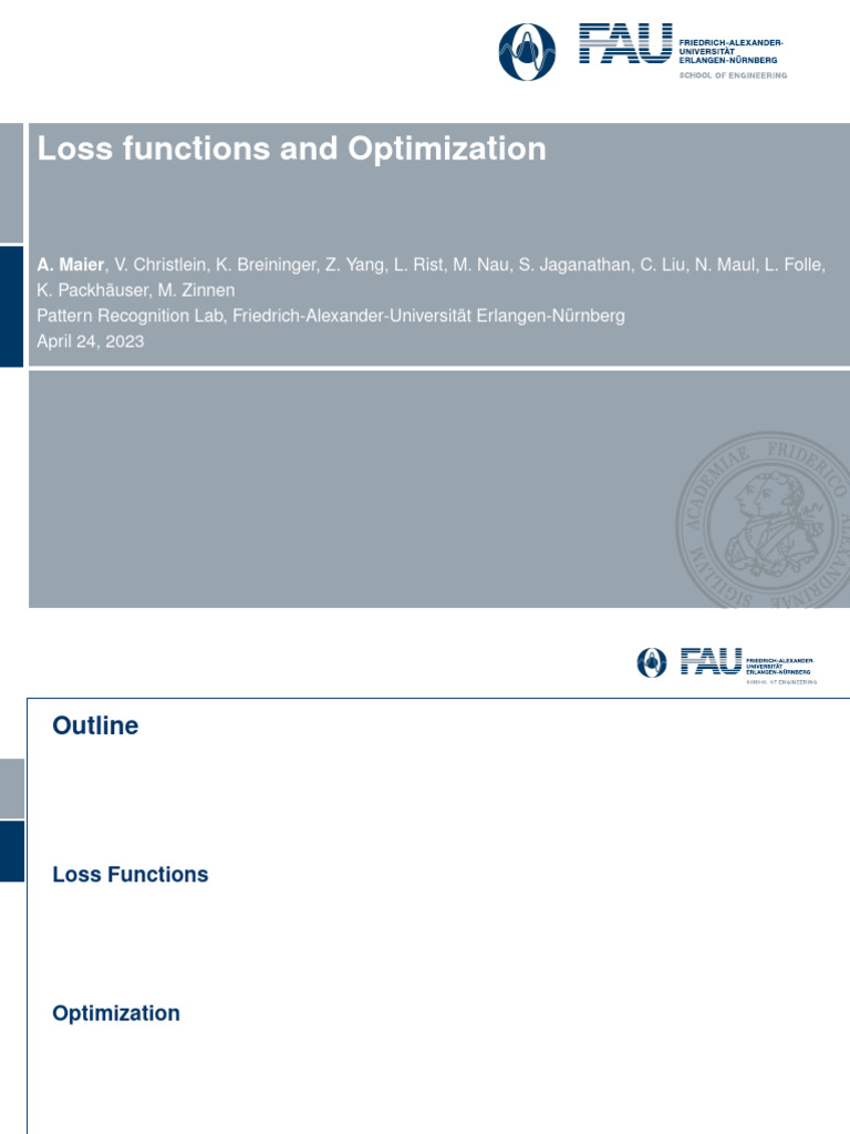 2 LossAndOptimization | PDF | Applied Mathematics | Statistical Theory