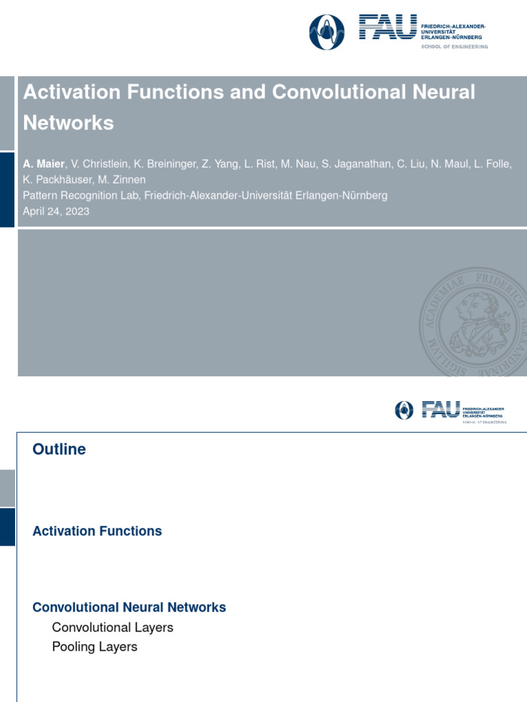 Activation Functions and Convolutional Neural Networks | Download Free PDF | Statistical ...