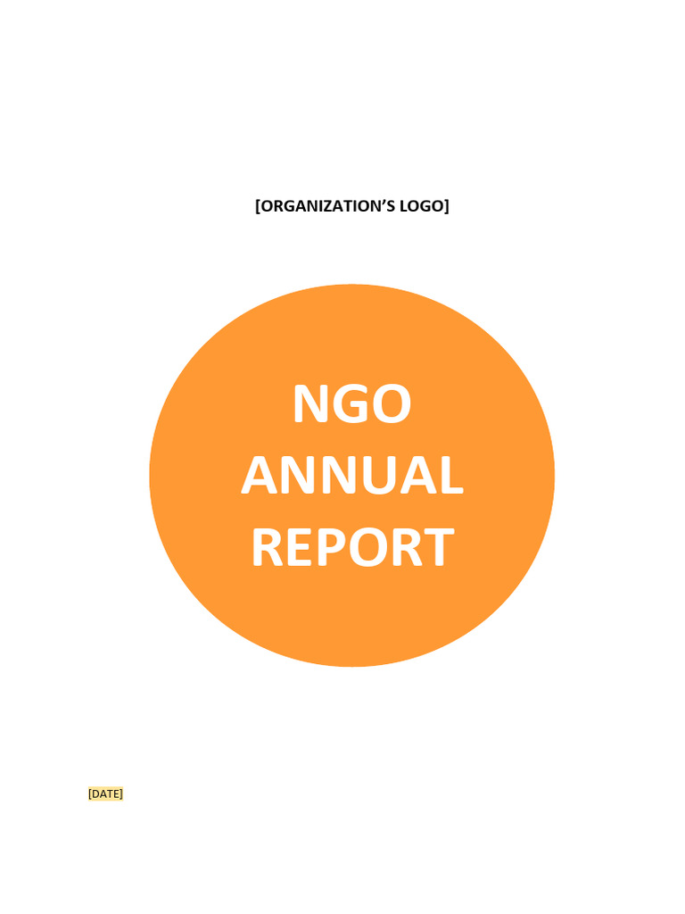 NGO Annual Report Template | PDF | Expense