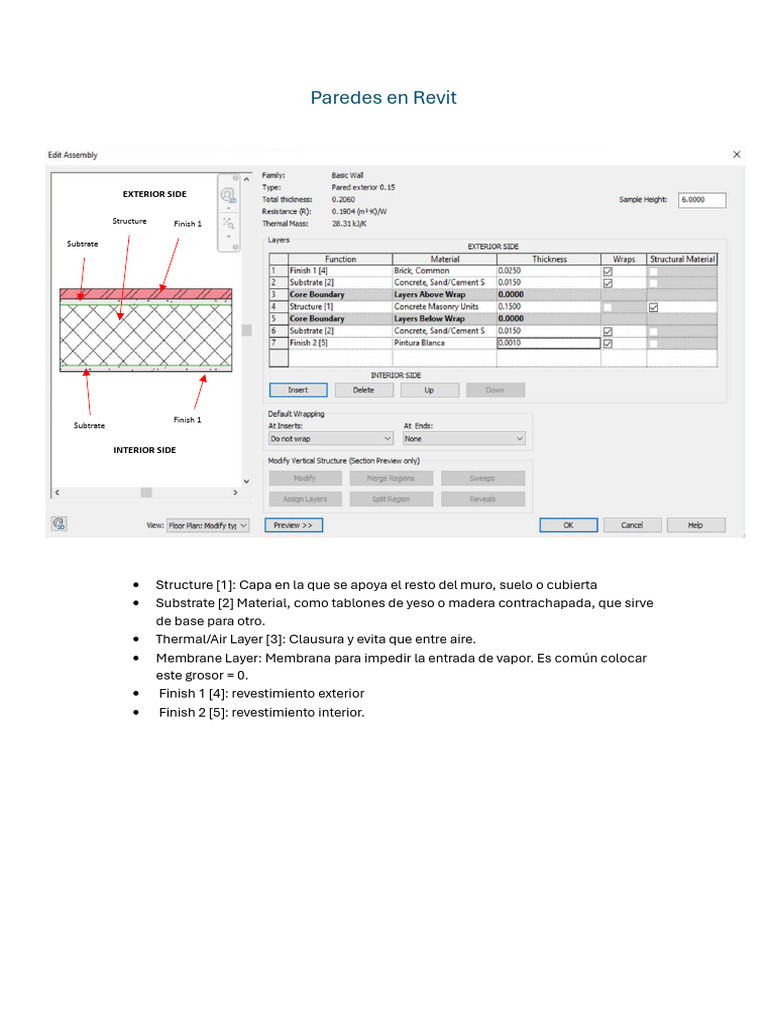 Paredes en Revit | PDF