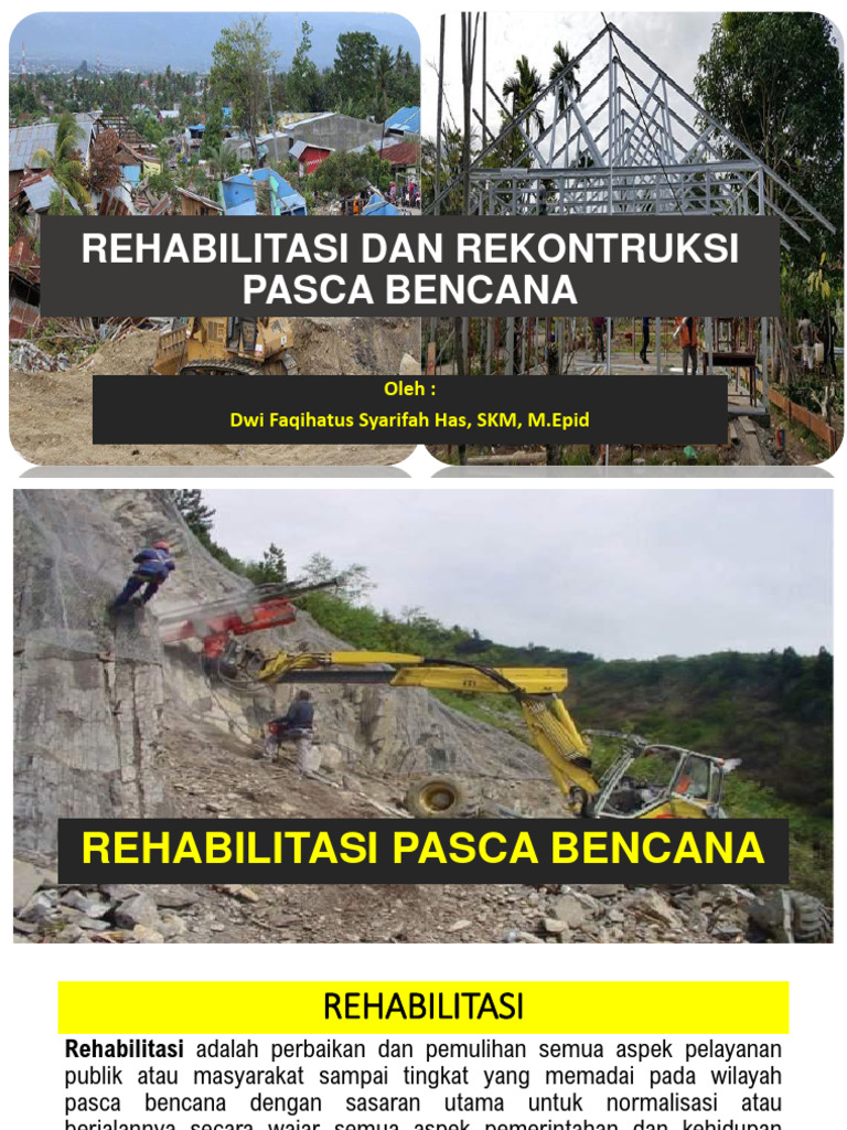 TM 7 REHABILITASI DAN REKONTRUKSI PASCA BENCANA | PDF