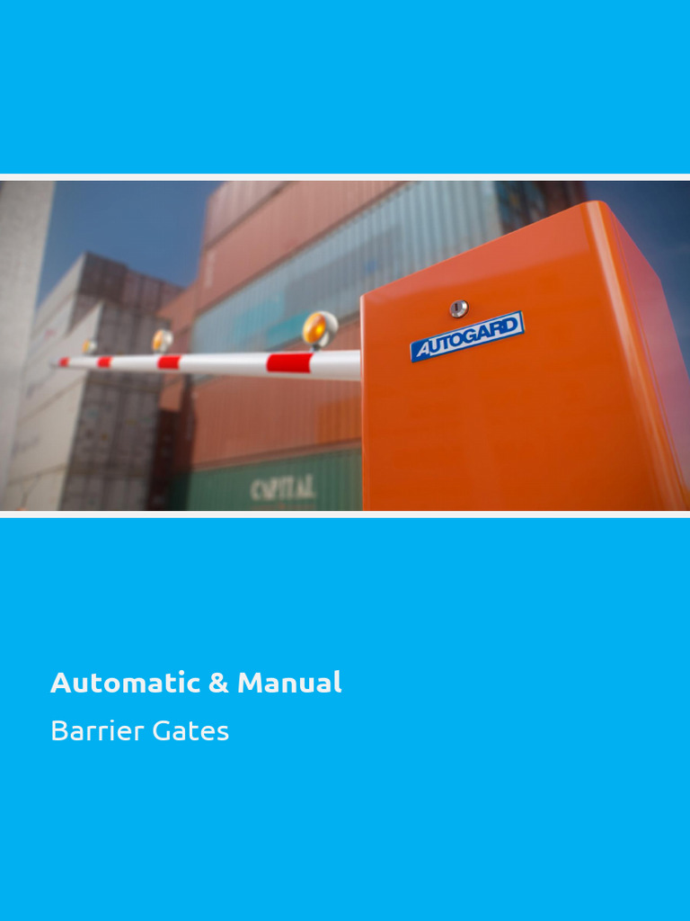 Autogard Automatic Barriers Agm1f Excerpt | PDF | Traffic | Transport