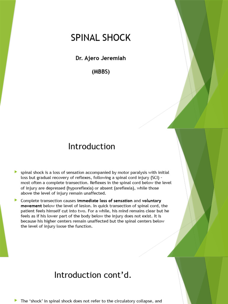 Spinal Shock | PDF | Spinal Cord Injury | Spinal Cord